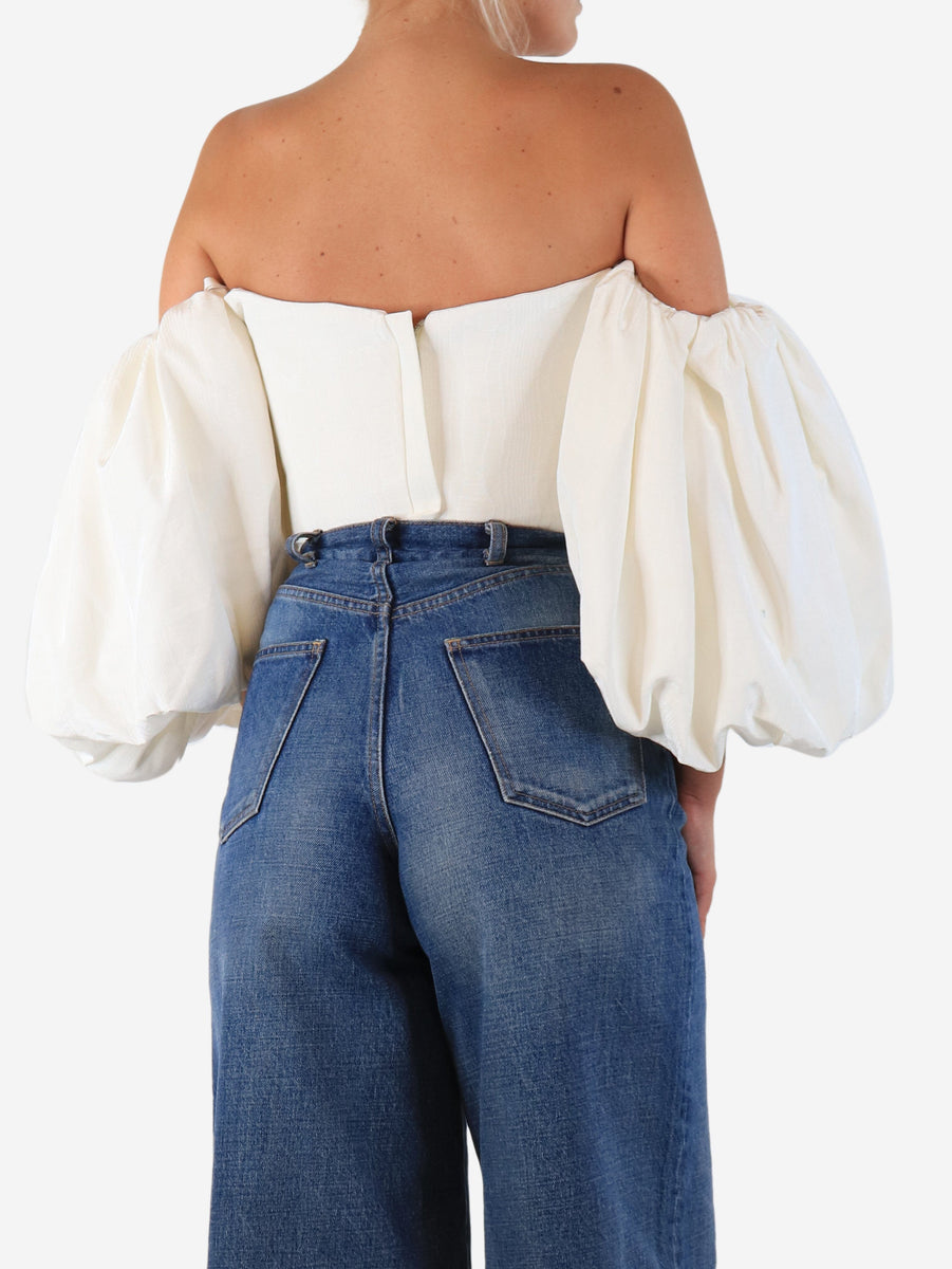 Ellery pre-owned ivory Lady Chatterley top - size UK 8 | Sign of the Times