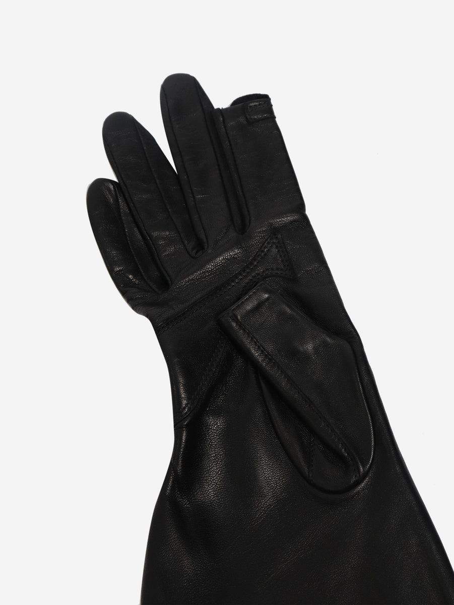 Rick Owens pre-owned black AW19 Babel runway gloves | Sign of the Times