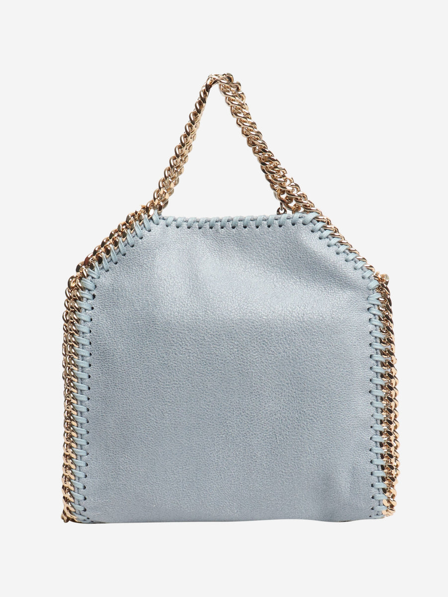 Stella McCartney pre-owned blue mini falabella tote bag | Sign of the Times